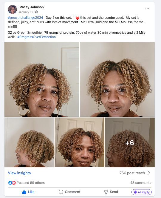 Wash and Go Finishing Mousse for Curly Hair - Get Fluffy, Bouncy, Friz ...