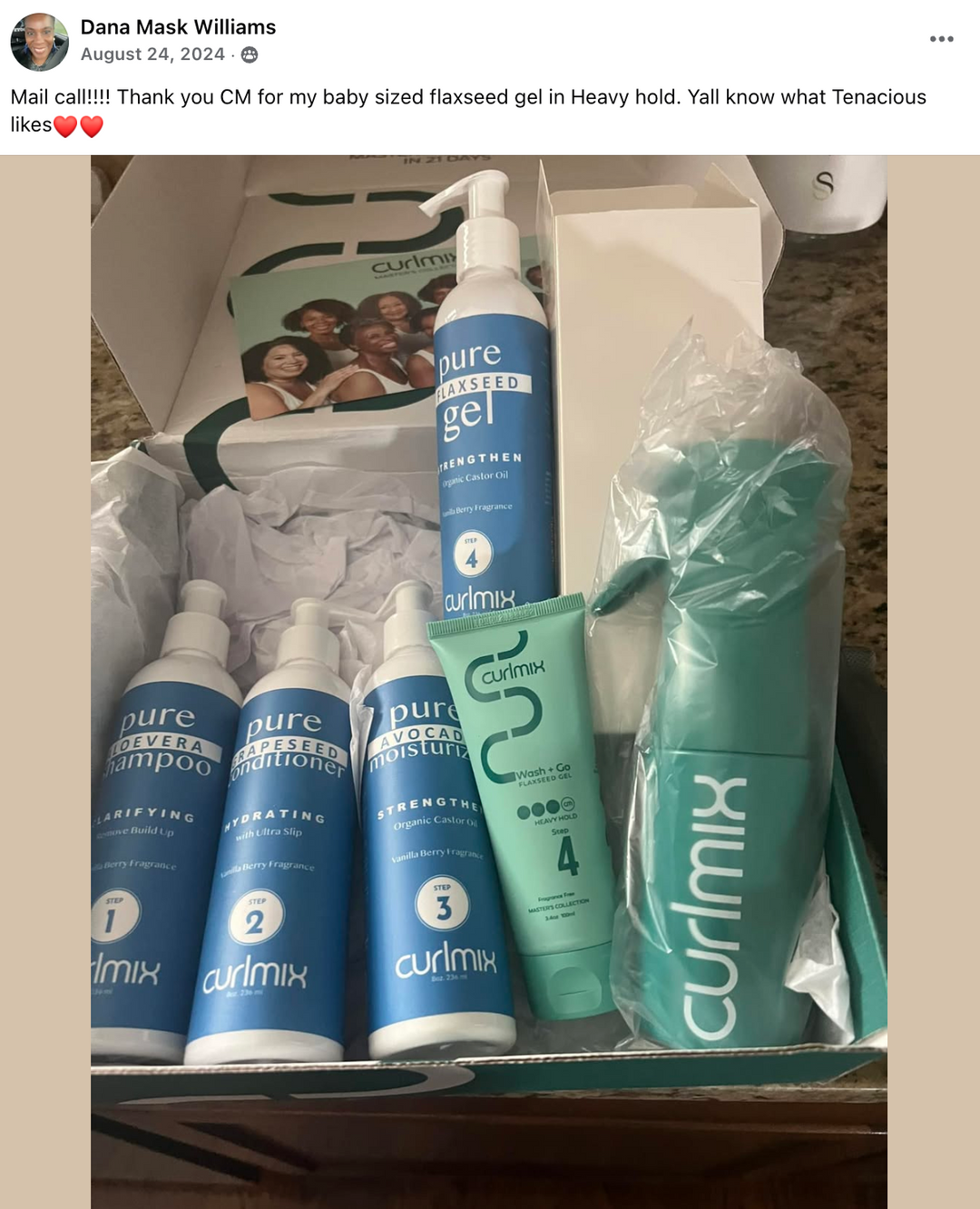 Sample Wash & Go Flaxseed Gel – Long-Lasting Curls Without Flakes or C ...
