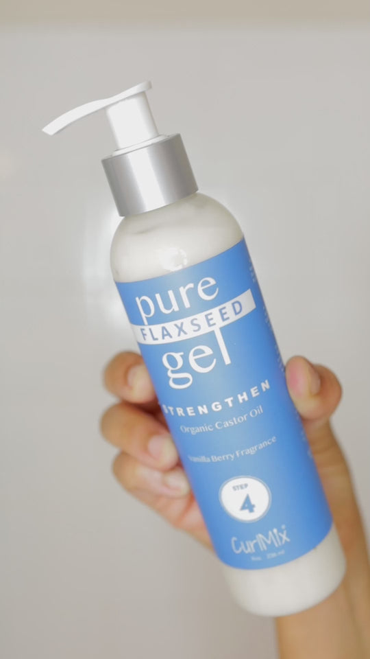 Defining Flaxseed Gel for Curly Hair with Organic Castor Oil for Stren ...