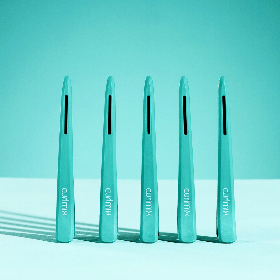 CurlMix Professional Styling Clips for Curly Hair (5 Clips)