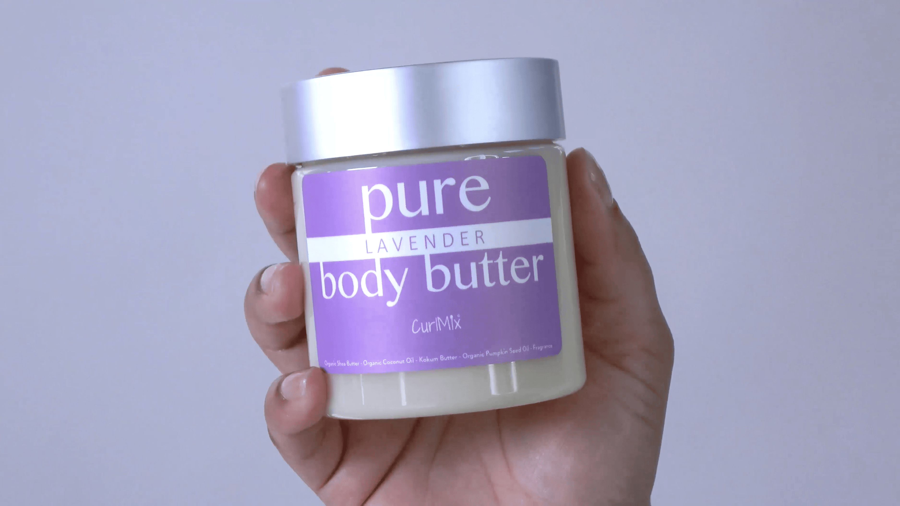 CurlMix Body Butter-Dry Skin- Shea Butter-Coconut Oil-Lavender